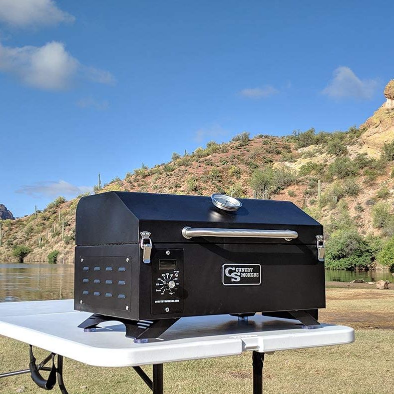 Country Smokers Traveler Portable Wood Pellet Grill and Smoker